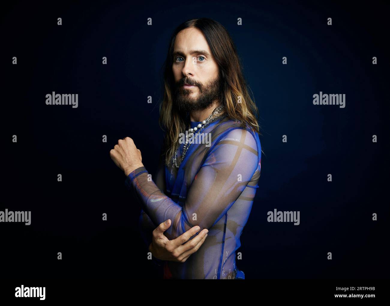 Actor and musician Jared Leto of Thirty Seconds to Mars poses for a ...