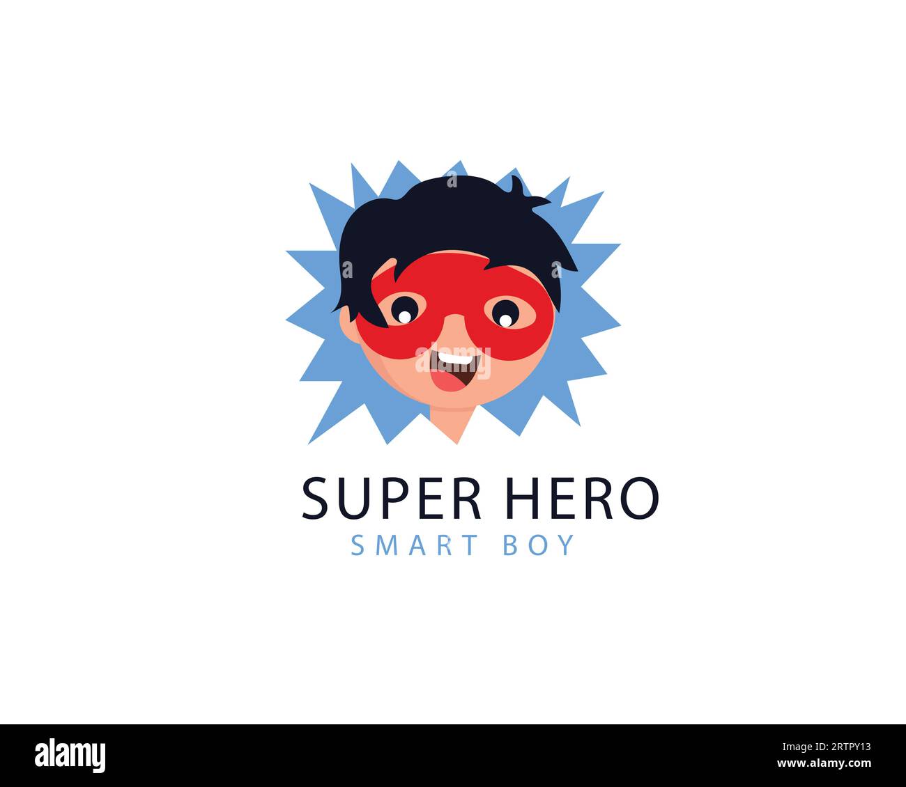 Designvorlage für Superhero-Logo. Illustration des Vektorsymbols des ...
