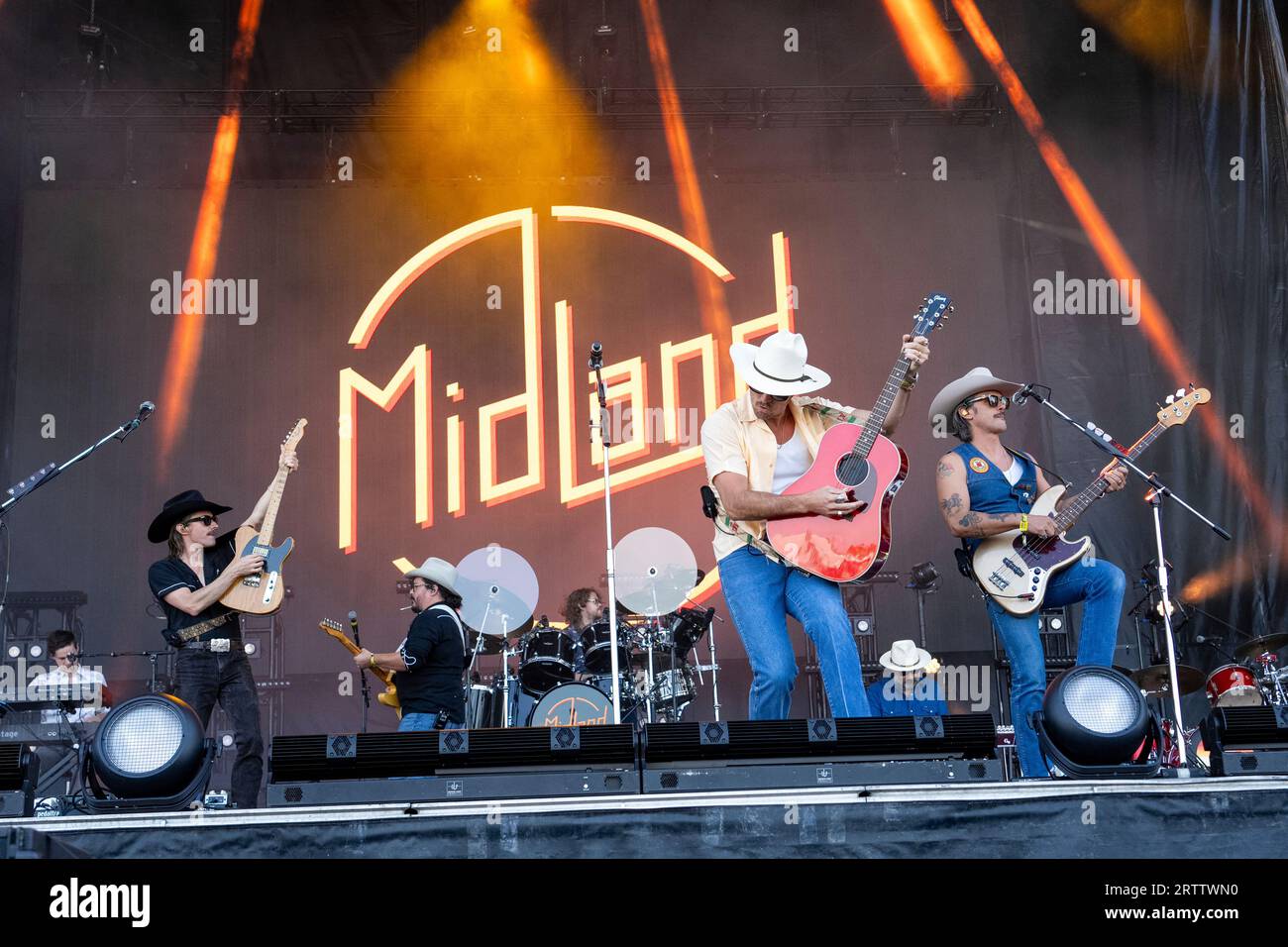 Jess Carson, left, Mark Wystrach, and Cameron Duddy of Midland perform ...