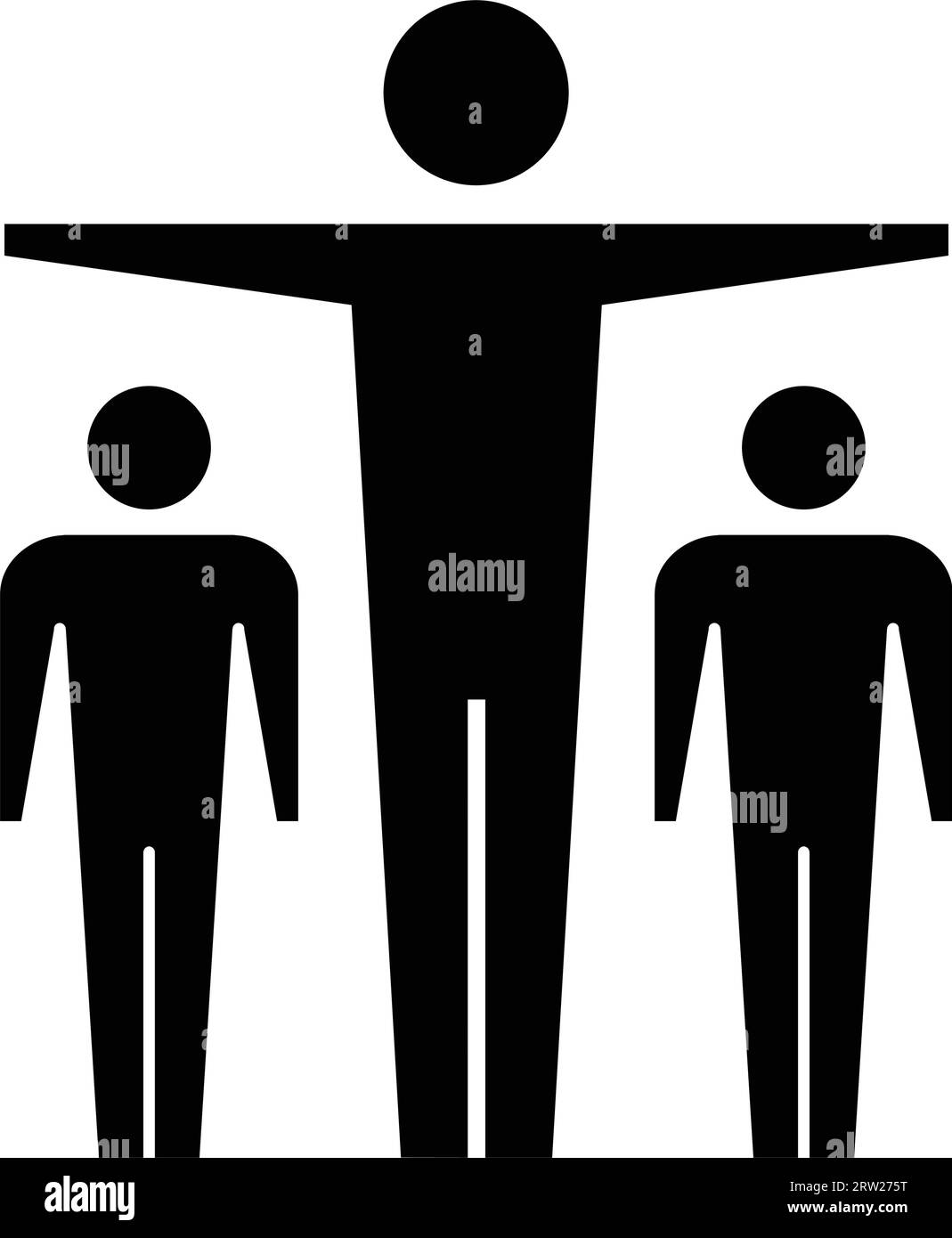 Leadership Icon Vector Group of People und Leader-Symbol in Glyphen ...