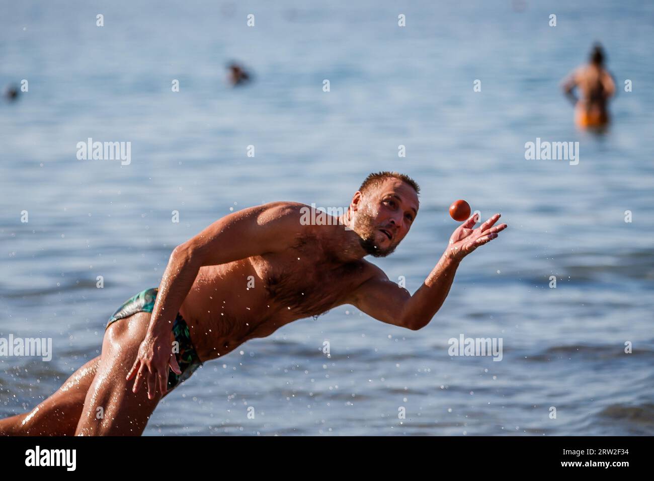 Zagreb, Kroatien. September 2023. Die Leute nehmen an der Feier des 100 ...