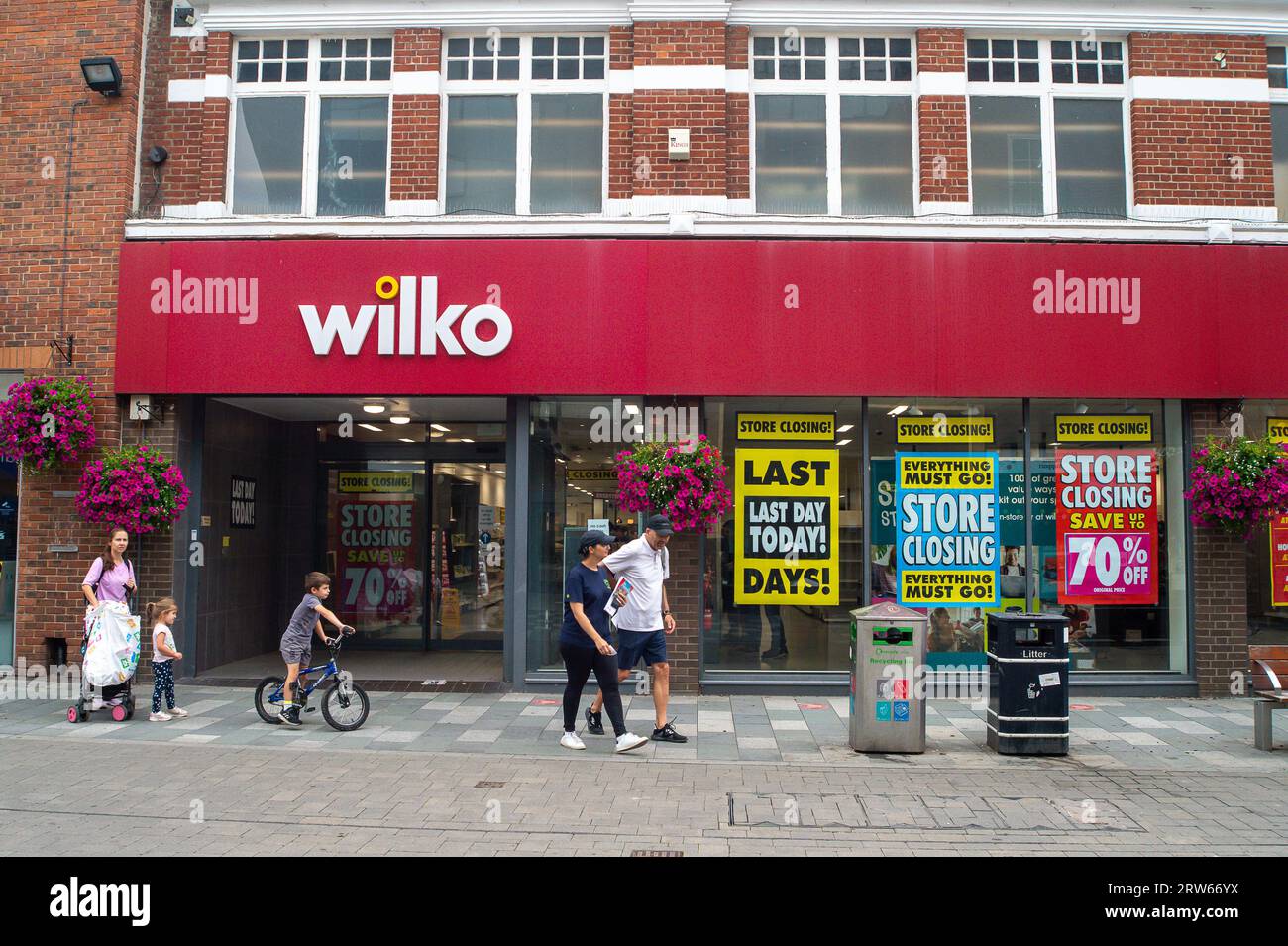 Maidenhead, Berkshire, Großbritannien. September 2023. Der Wilko Store ...