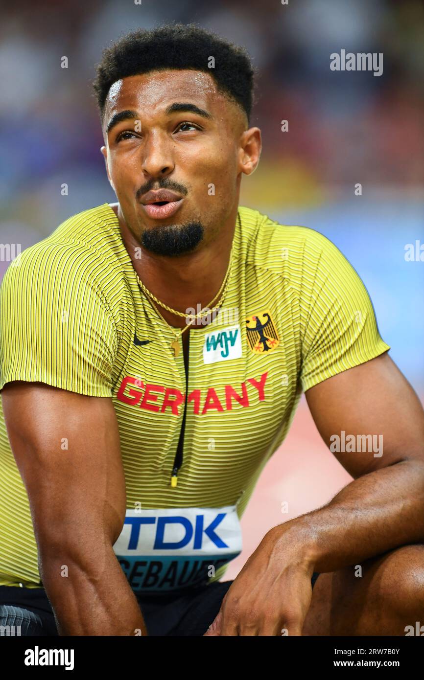 Leo Neugebauer aus Deutschland nimmt am siebten Tag an den Leichtathletik-Weltmeisterschaften im ...