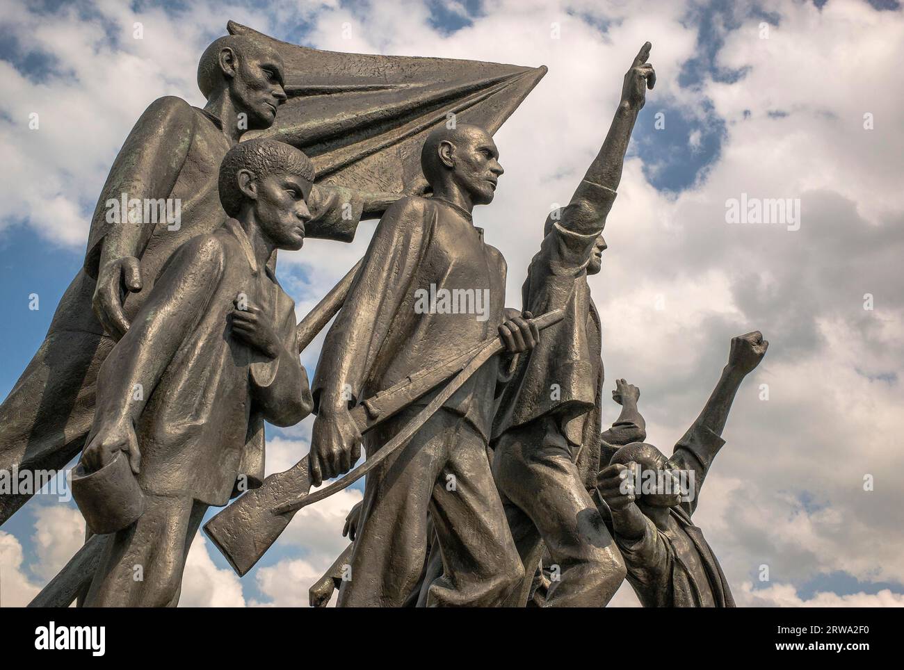 Teil des Buchenwaldes National Memorial ist die Figurengruppe des ...