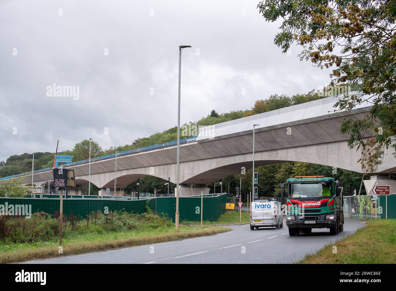 Denham, Großbritannien. September 2023. Teil des HS2 High Speed Rail ...