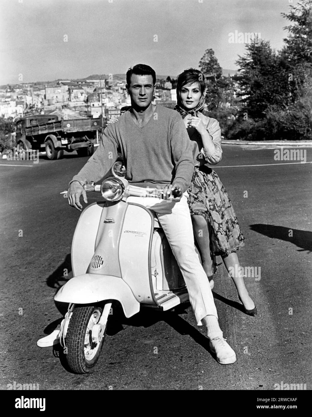 ROCK HUDSON und GINA LOLLOBRIGIDA im SEPTEMBER 1961 unter der Regie von ...