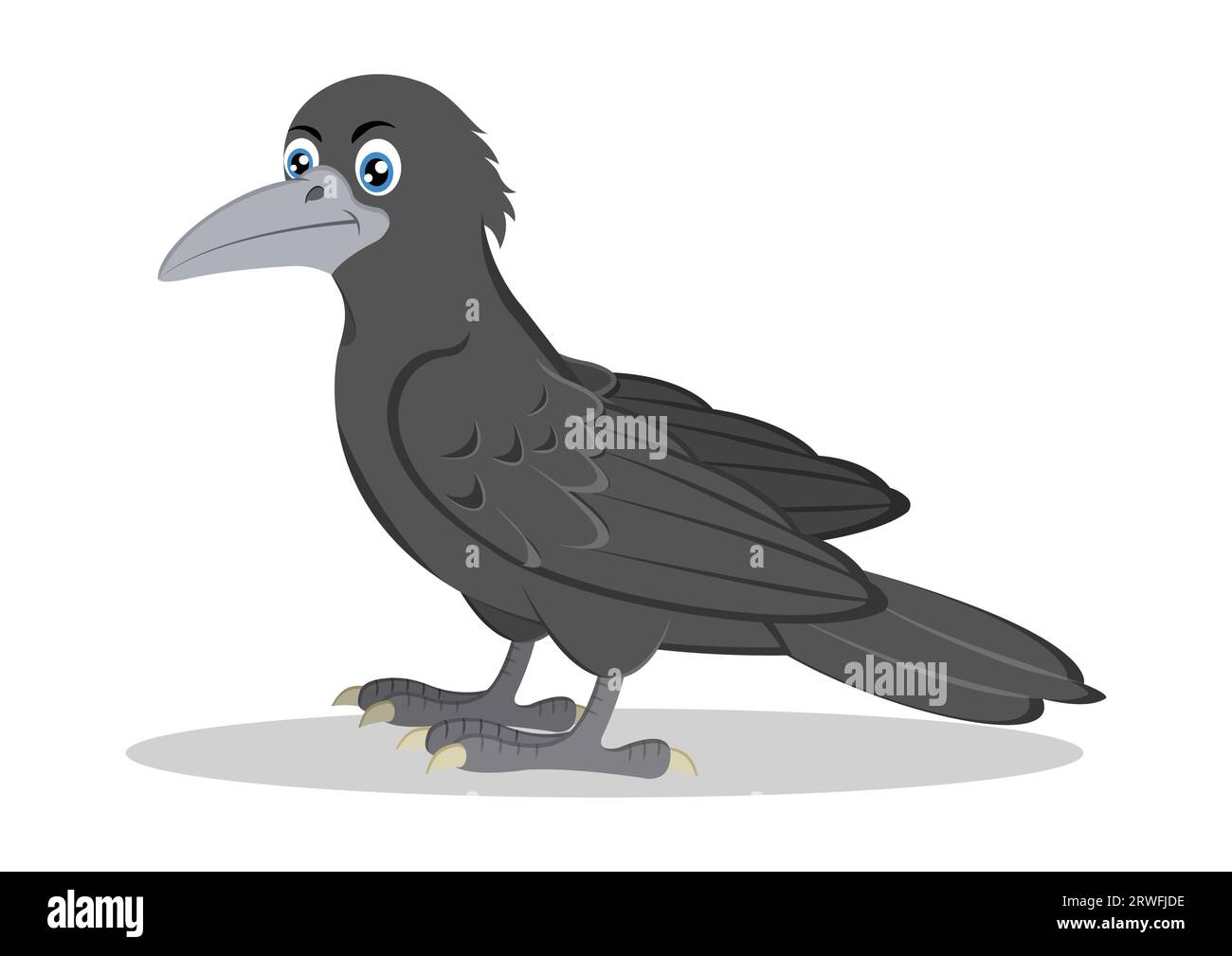Vector illustration cartoon crow -Fotos und -Bildmaterial in hoher ...