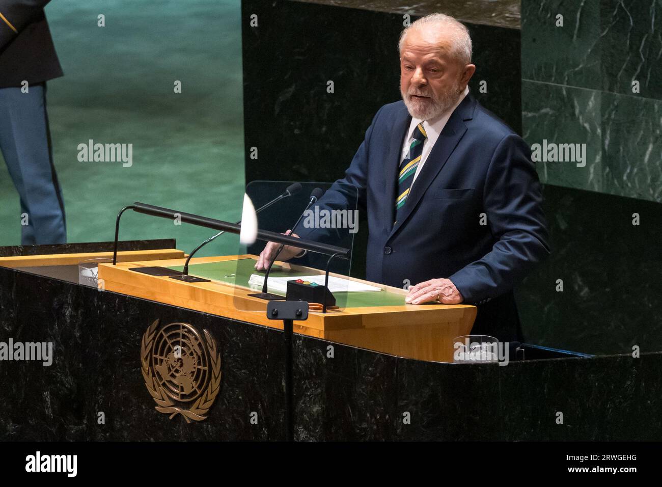 Der brasilianische Präsident Luiz Inácio Lula da Silva spricht bei der ...