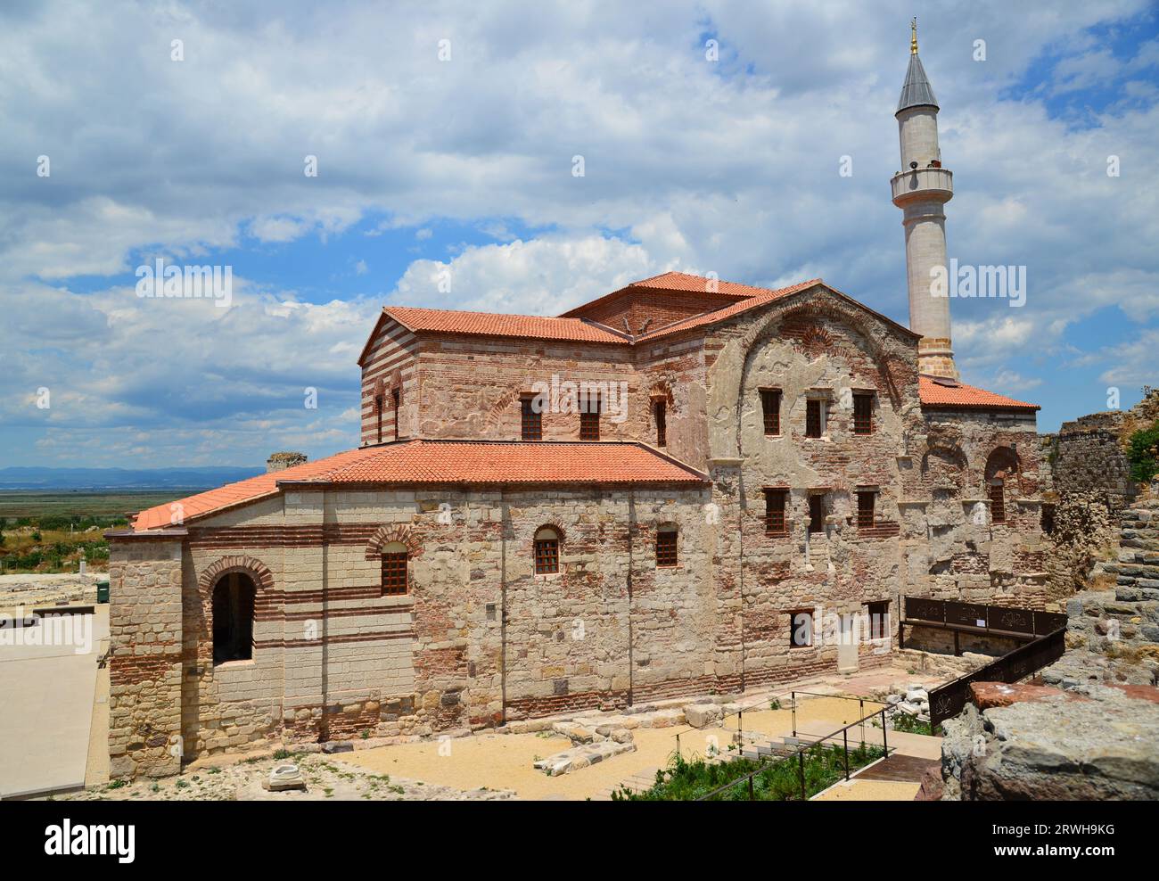 Enez Town in Edirne, Türkei, ist eine alte Siedlung. Die Hagia Sophia ...