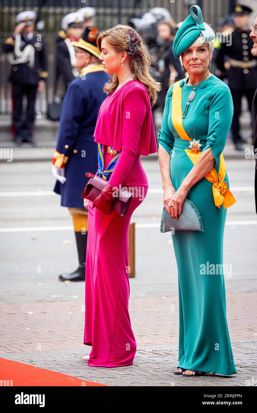 Den Haag, Niederlande. September 2023. DEN HAAG - König Willem-Alexander, Königin Maxima ...