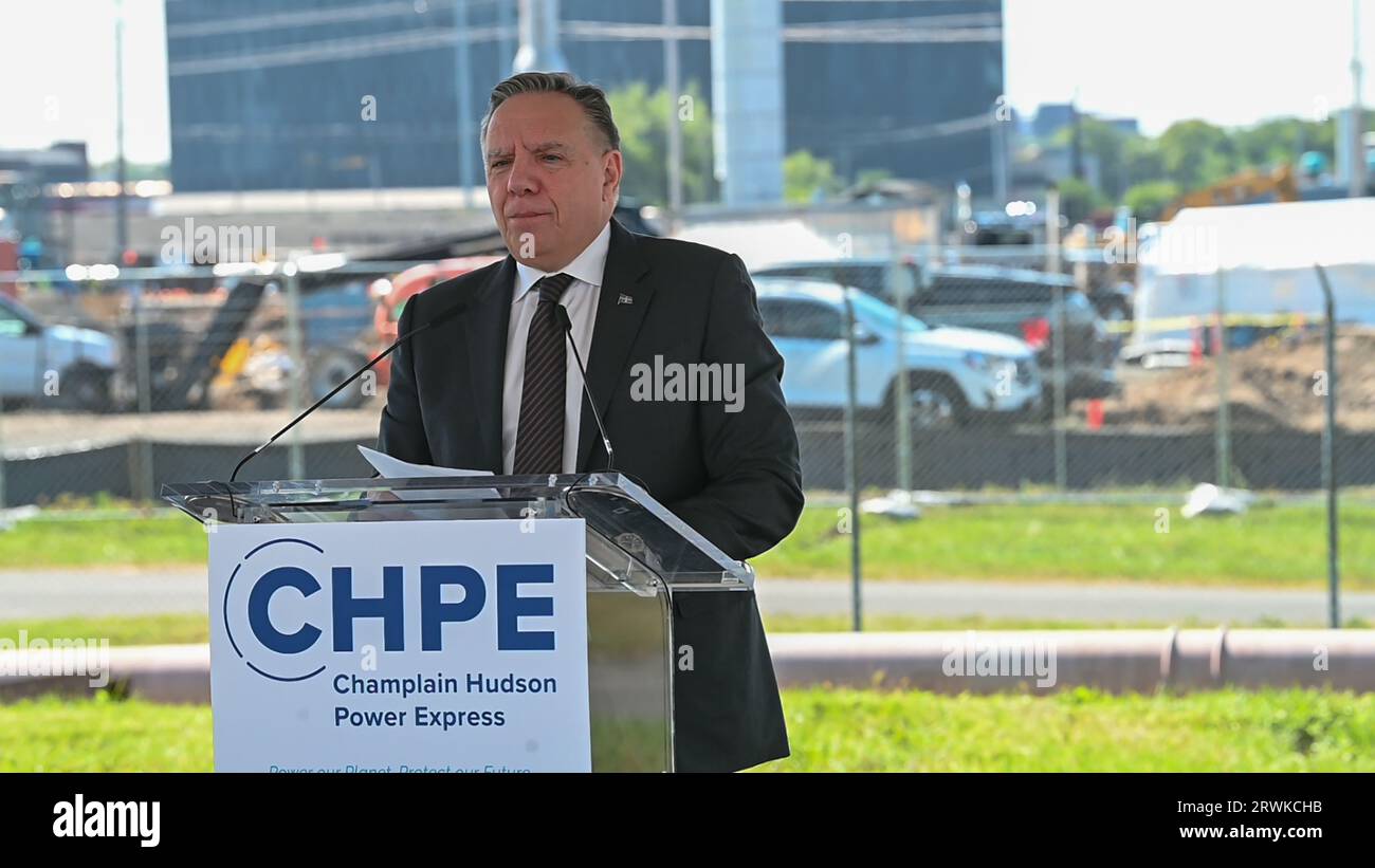 New York, Usa. September 2023. Der Premierminister von Québec Francois ...