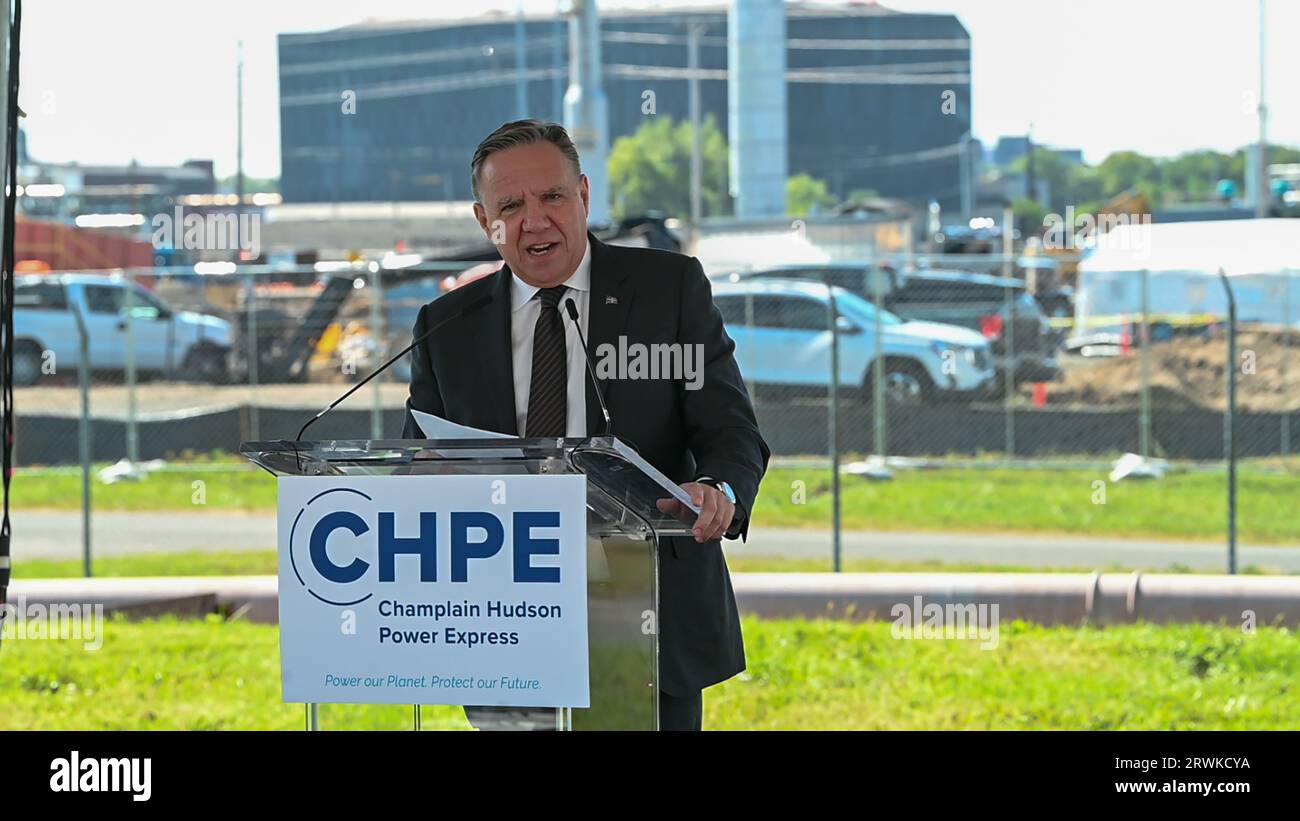 New York, Usa. September 2023. Der Premierminister von Québec Francois ...