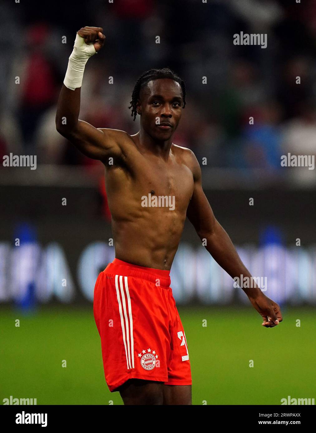 Mathys Tel von Bayern München während des UEFA Champions League-Spiels ...