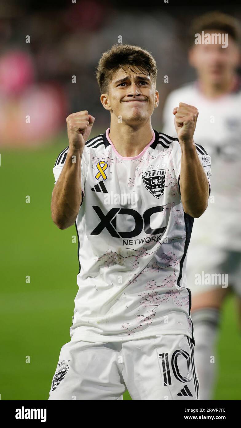 20. September 2023: Der 10-jährige D.C. United Mittelfeldspieler ...