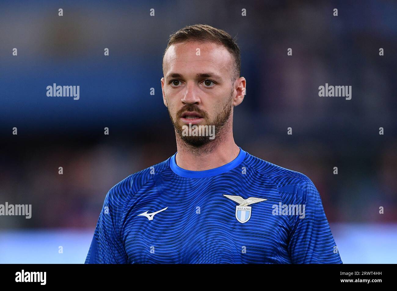 Manuel Lazzari von SS Lazio schaut beim UEFA Champions League-Spiel zwischen SS Lazio und ...