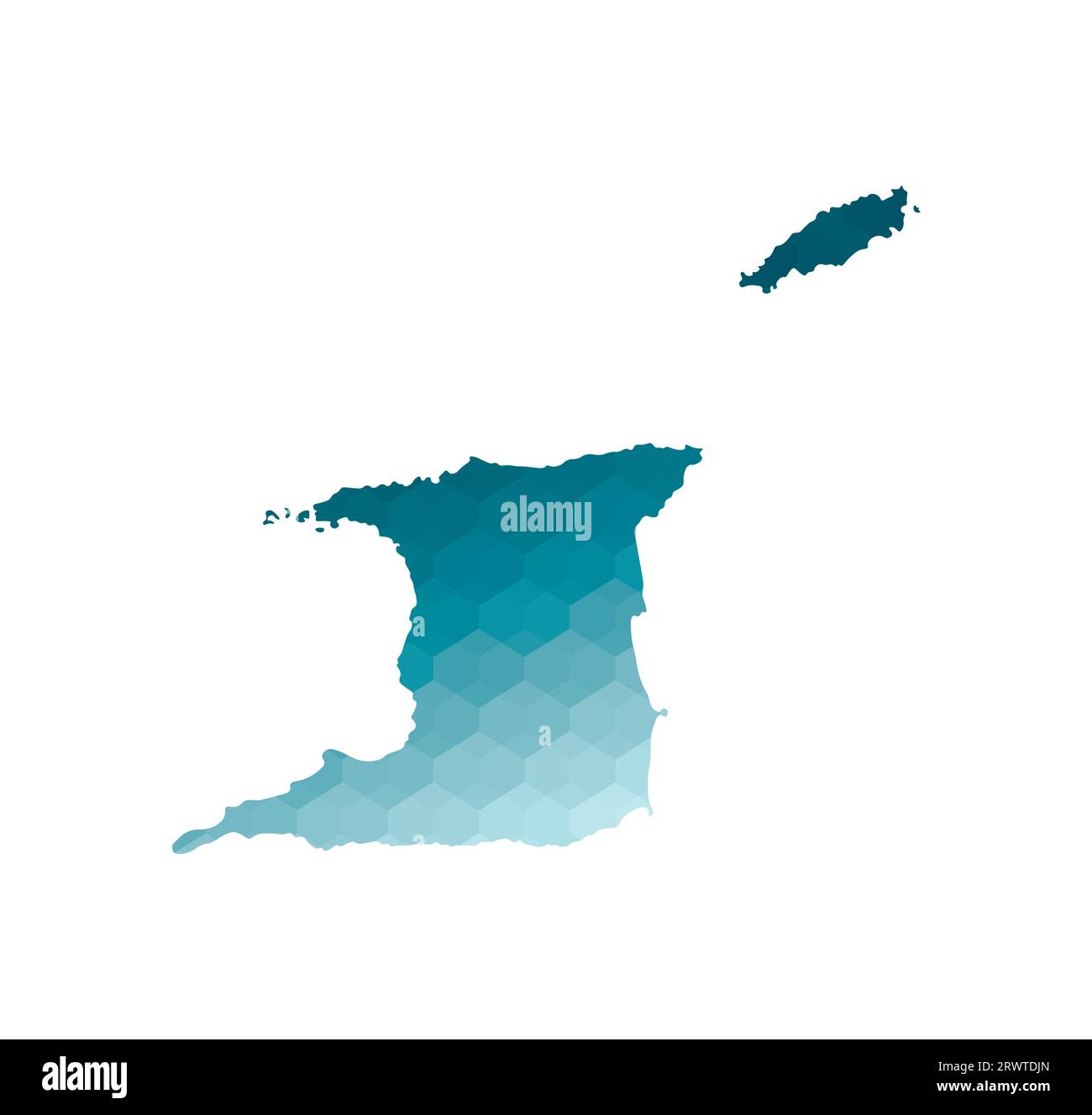 Trinidad und tobago polygonale karte -Fotos und -Bildmaterial in hoher ...