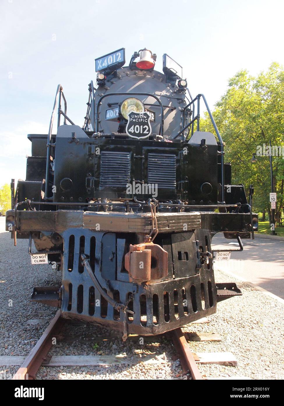 Die Dampflokomotive „Big Boy“ der Union Pacific Railroads befindet sich ...