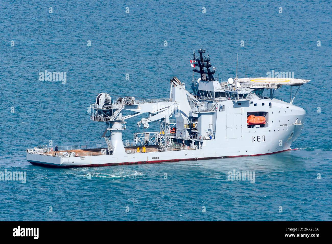 Portland, Dorset, Großbritannien. September 2023. Der RFA Proteus ...