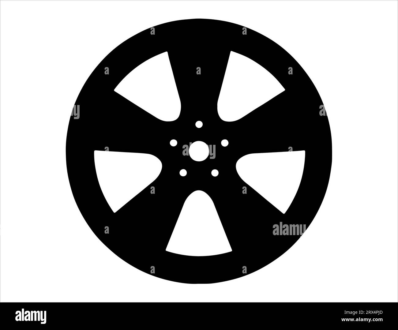 Wheel silhouette Stock-Vektorgrafiken kaufen - Alamy
