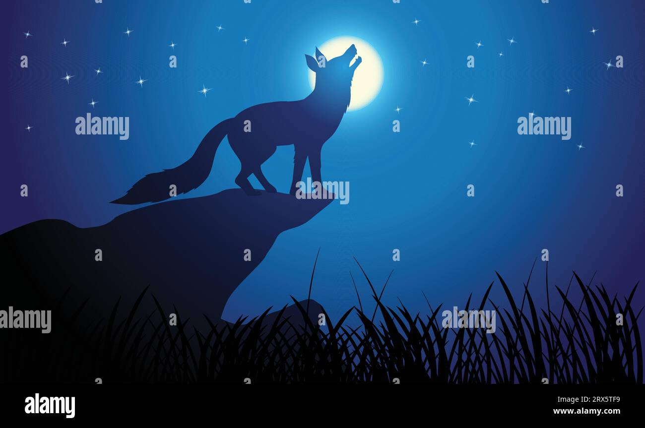Schwarzer umriss silhouette fuchs -Fotos und -Bildmaterial in hoher ...
