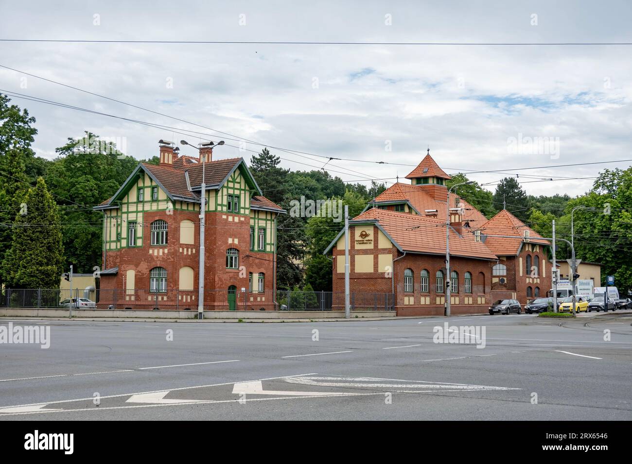 OSTRAVA, TSCHECHISCHE REPUBLIK - 4. AUGUST 2023: Gebäude des ...