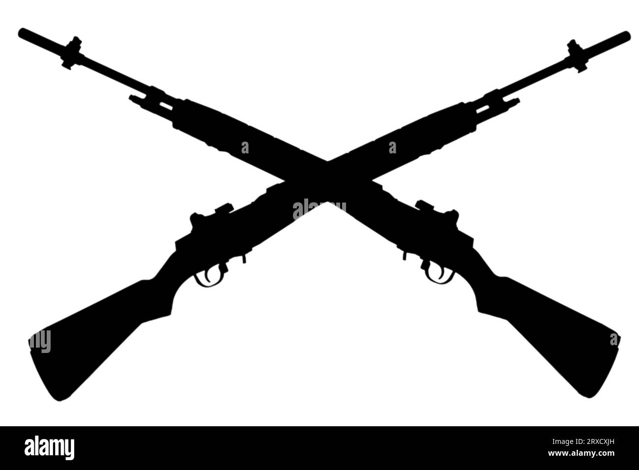 Usmc Crossed Rifles Army Infantry Crossed Rifles LMA Black