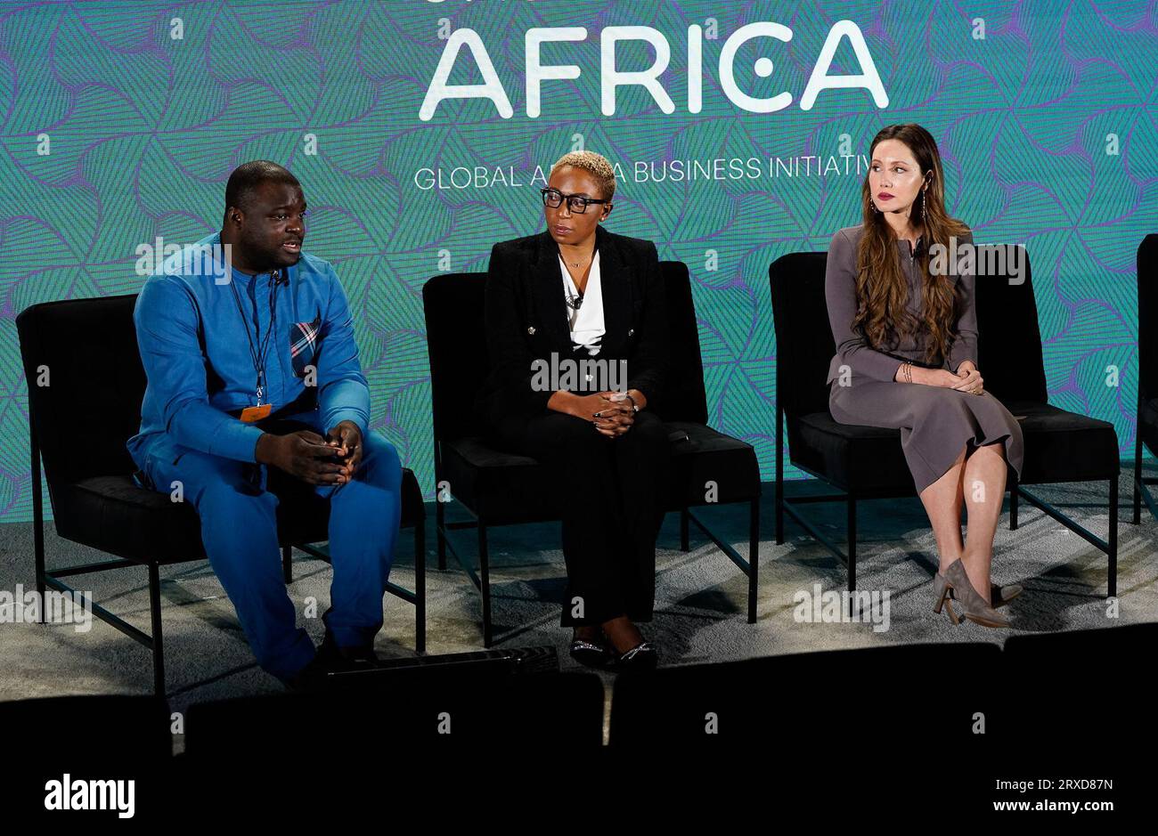 New York, New York, USA. , . Iyinoluwa Aboyeji, Fadilah Tchoumba ...