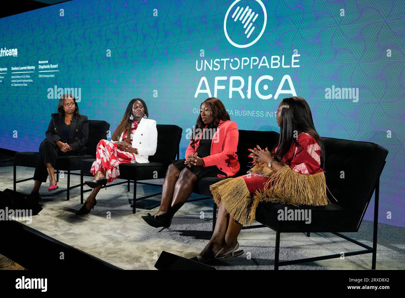 New York, New York, USA. , . Areej Noor, Chido Cleopatra Mpemba, Deniece Laurent-Mantey ...