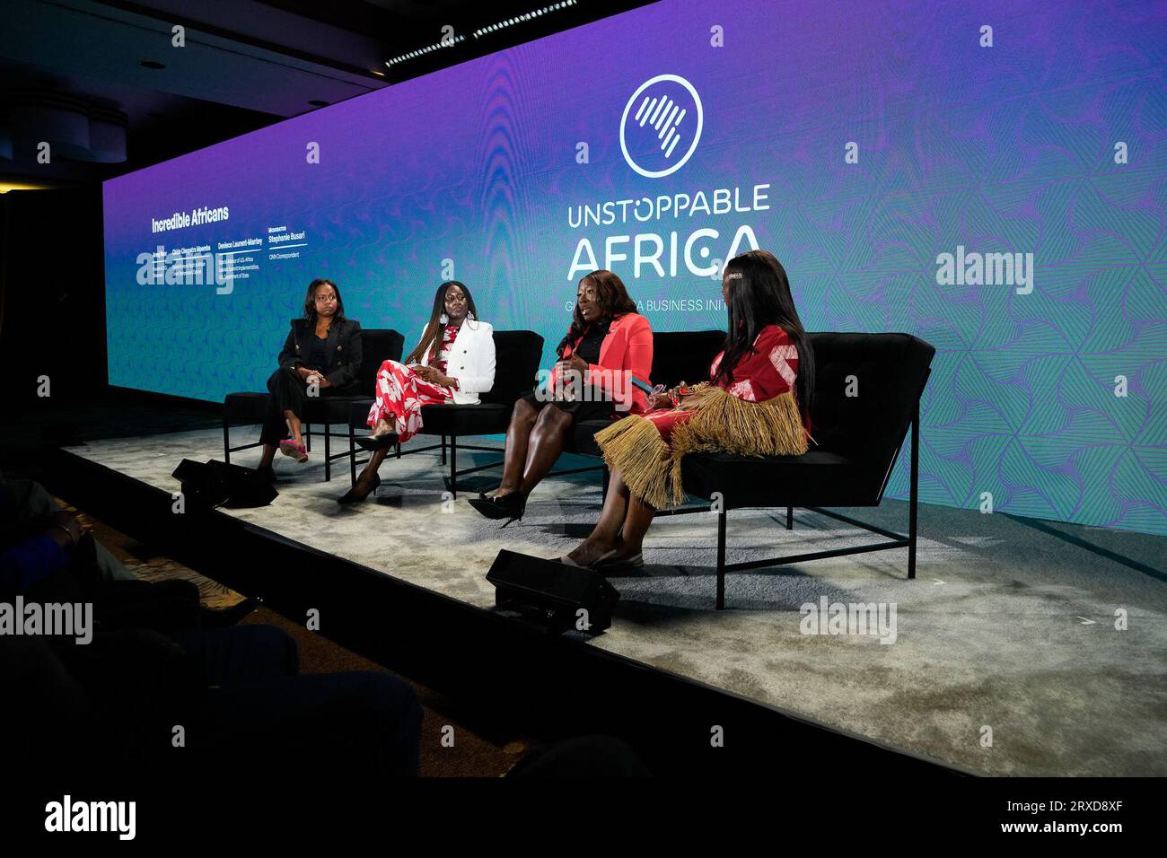 New York, New York, USA. , . Areej Noor, Chido Cleopatra Mpemba, Deniece Laurent-Mantey ...