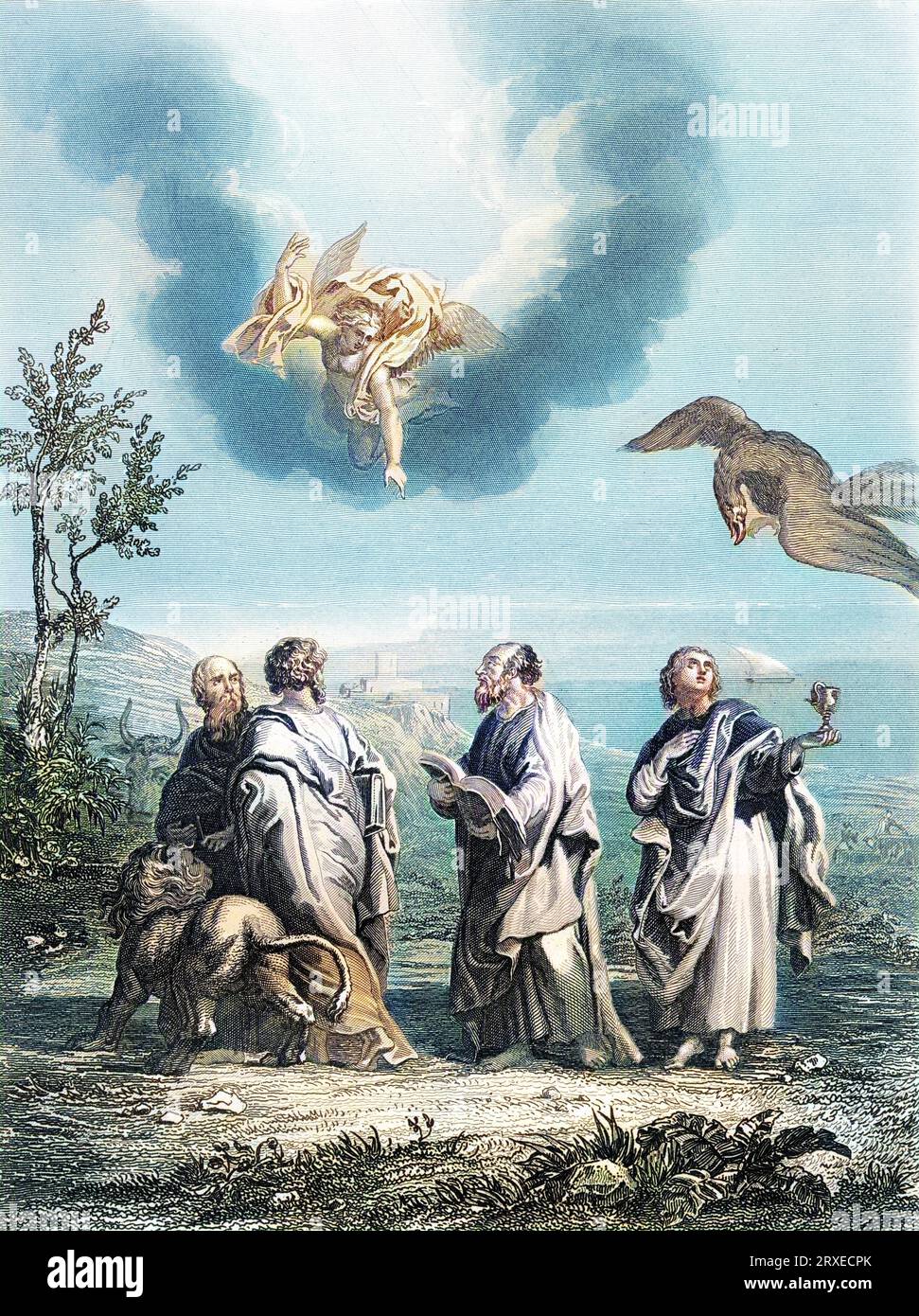 Die Vier Evangelisten. St. Matthäus, St. Markus, St. Lukas und St ... Die Vier Evangelisten. St. Matthäus, St. Markus, St. Lukas und St ...
