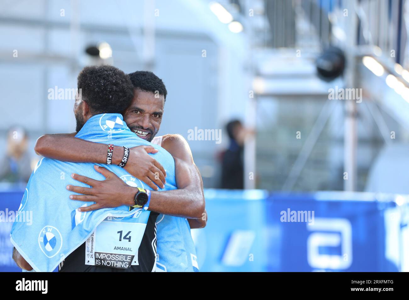 24. September 2023, Berlin, Berlin-Tiergarten: Eliud Kipchoge aus Kenia ...