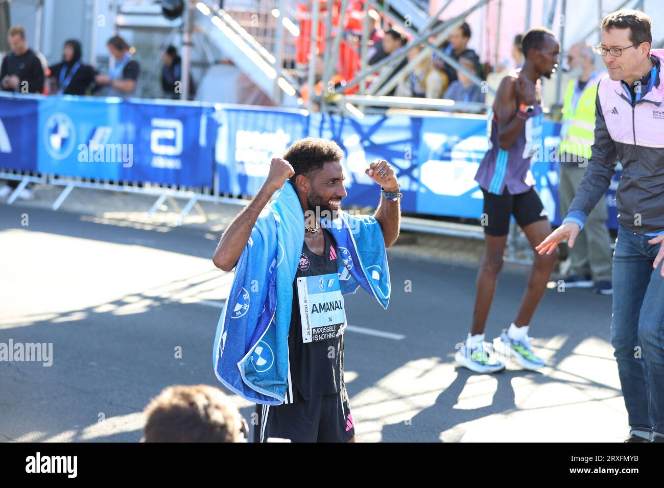 24. September 2023, Berlin, Berlin-Tiergarten: Eliud Kipchoge aus Kenia ...
