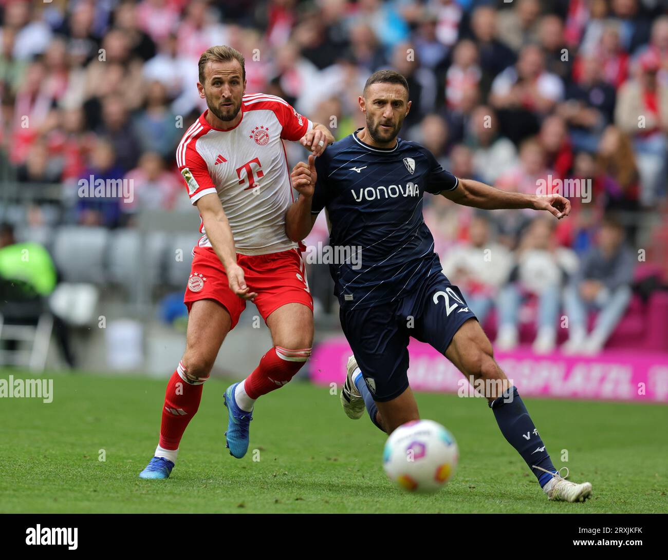Harry Kane vom FC Bayern München, Ivan Ordets von VFL Bochum FC Bayern ...