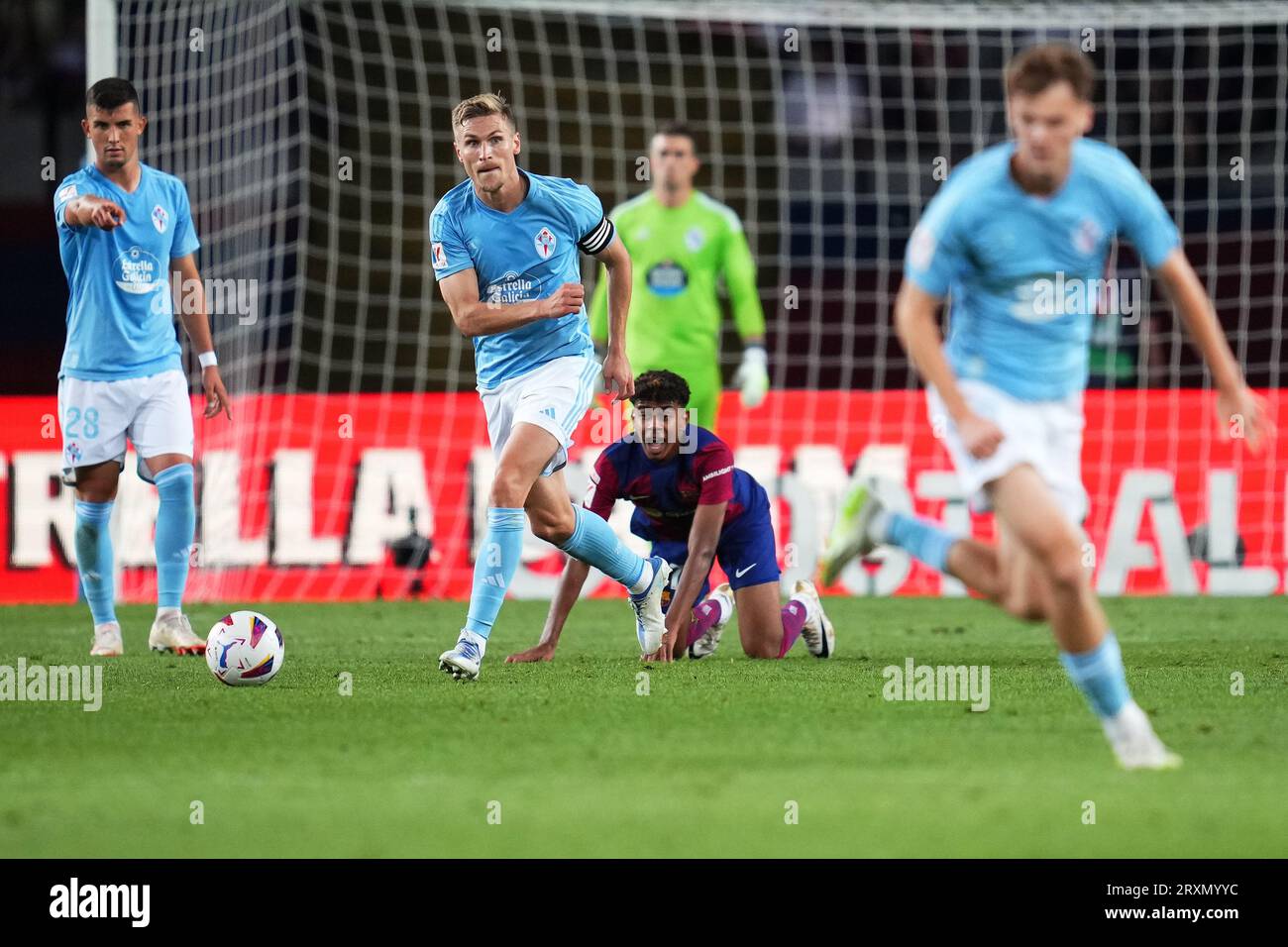 Carl Starfelt von RC Celta während des La Liga EA Sports Matches ...