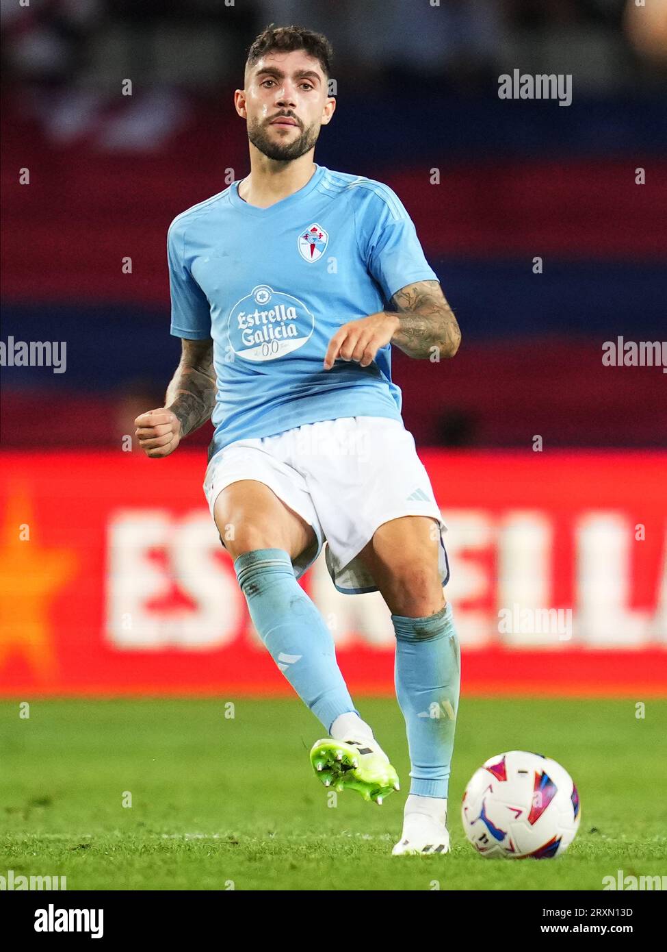 Carl Starfelt von RC Celta während des La Liga EA Sports Matches ...