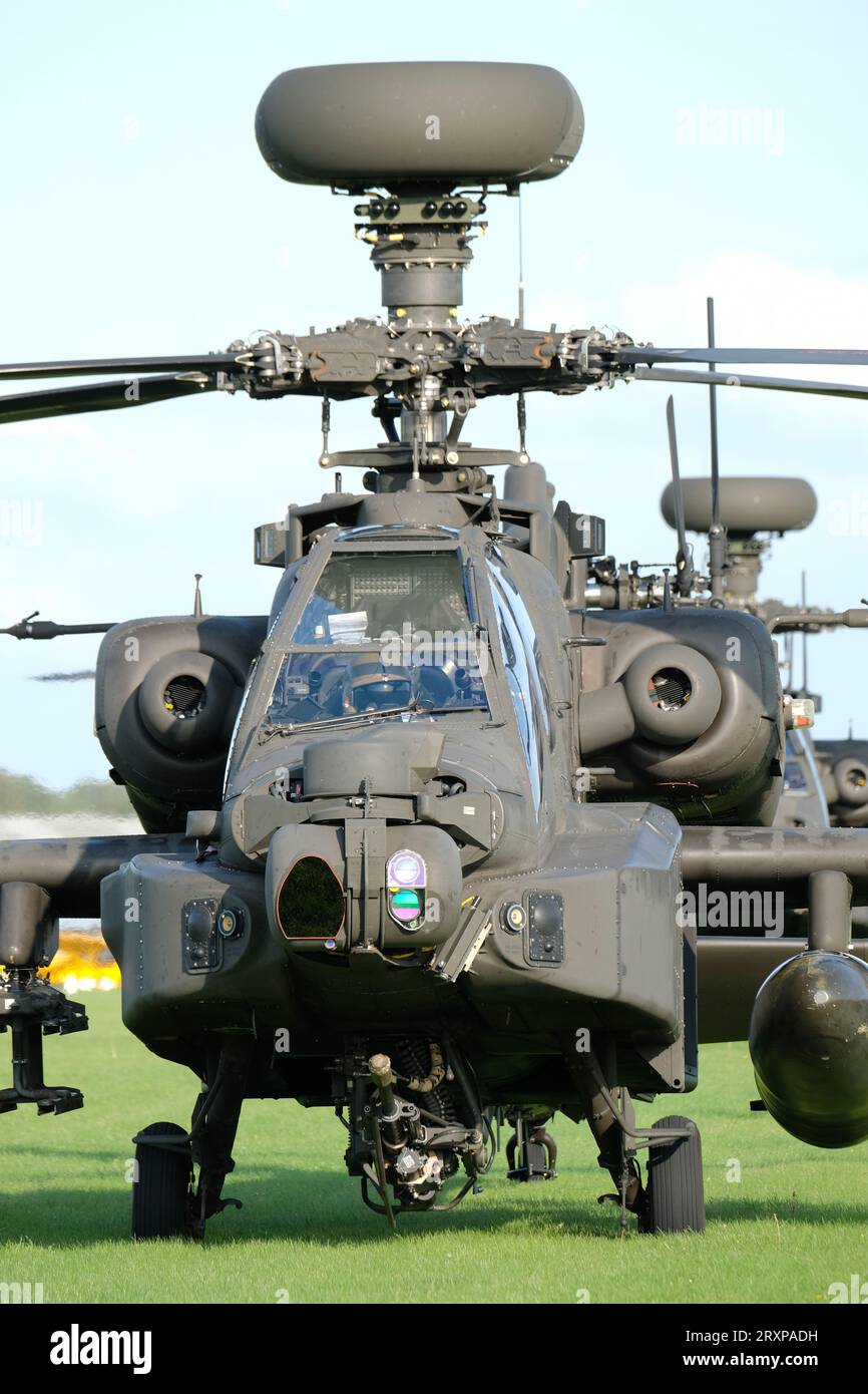 Army Air Corp AH-64 Apache AH1 Kampfhubschrauber mit Sitz in Wattisham ...