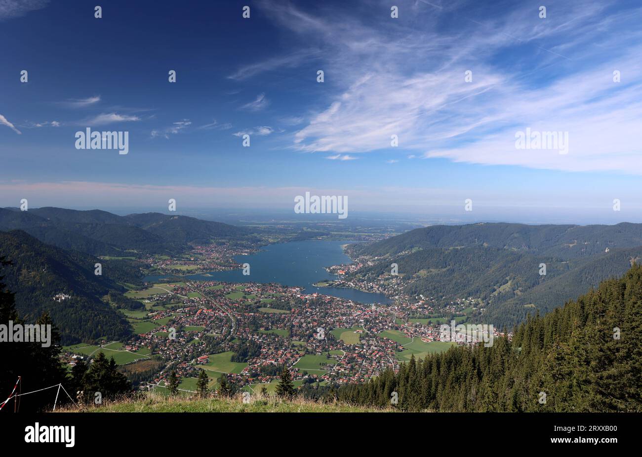 Wallberg, Bayern, Deutschland 27. September 2023: Hier der Blick von ...