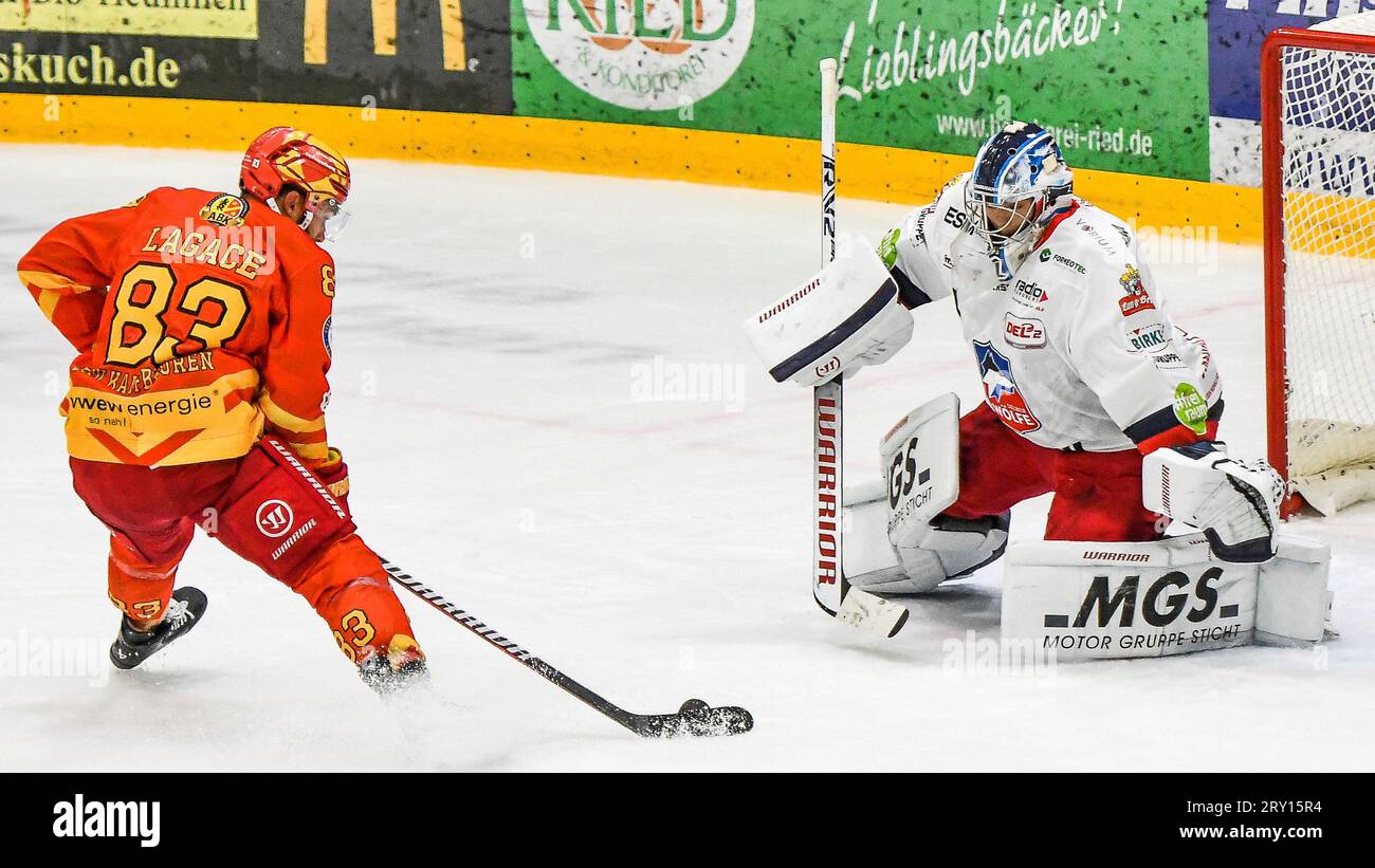 24.09.2023, Energie schwaben Arena, Kaufbeuren, GER, DEL2, ESV ...
