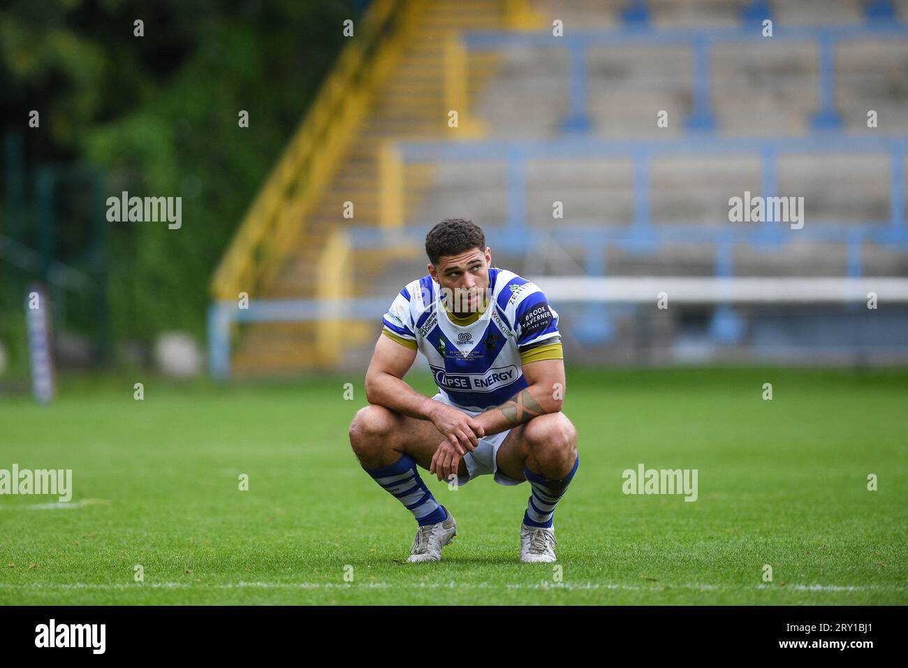 Halifax, England - 24. September 2023 James Woodburn-Hall of Halifax ...
