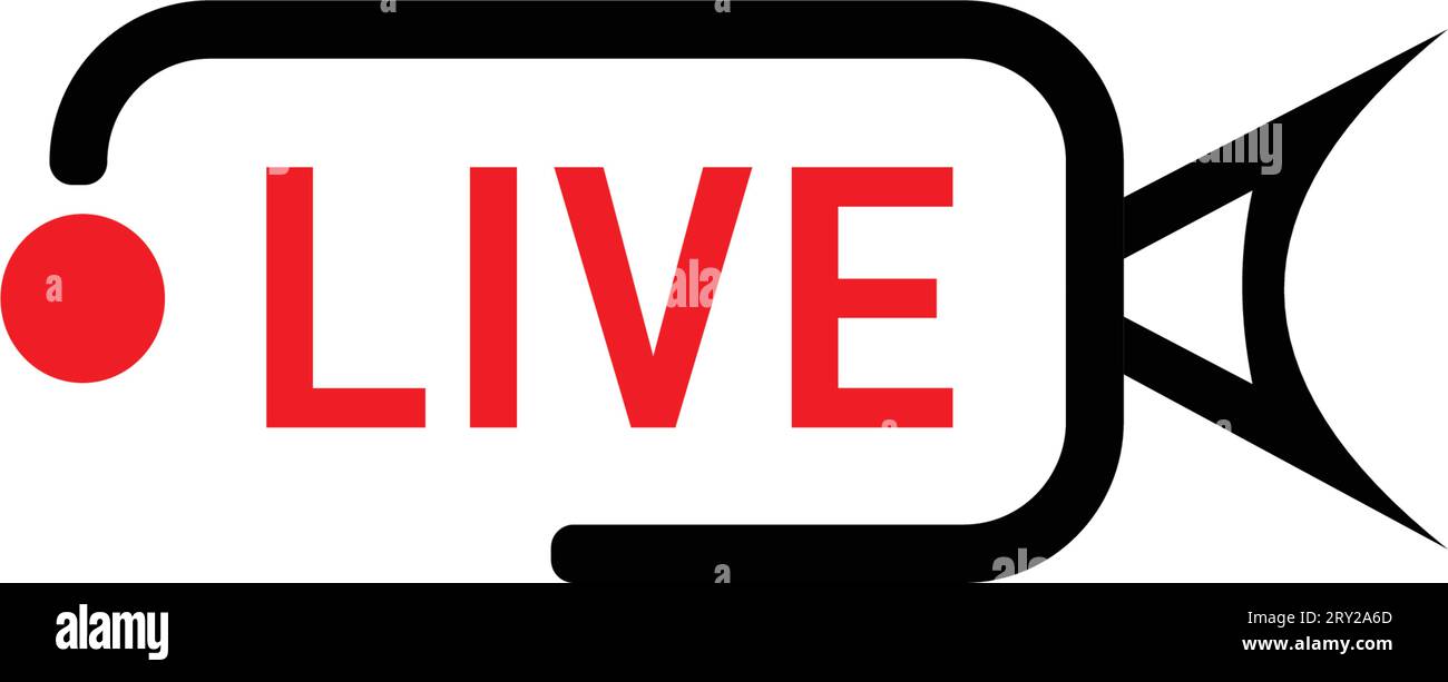 Live-Symbol Vektor Clipart PNG Stock-Vektorgrafik - Alamy