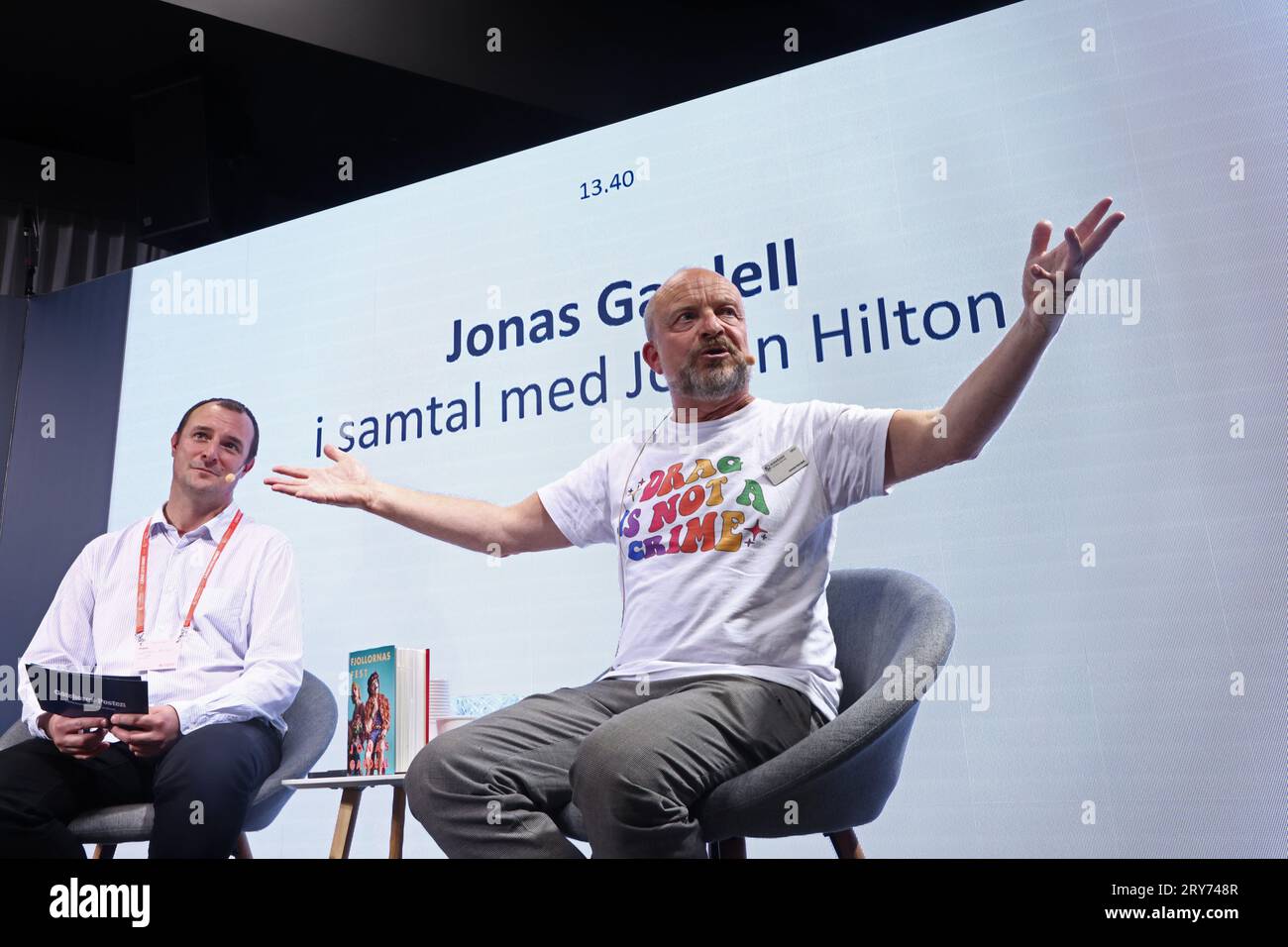 Jonas Gardell, Autor und Schriftsteller, während der Bokmässan ...