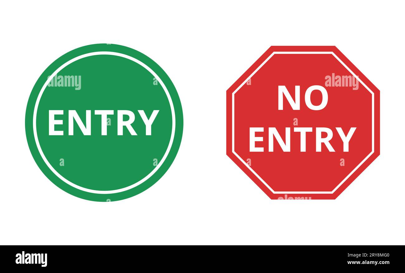 Entry regulations Ausgeschnittene Stockfotos und -bilder - Alamy