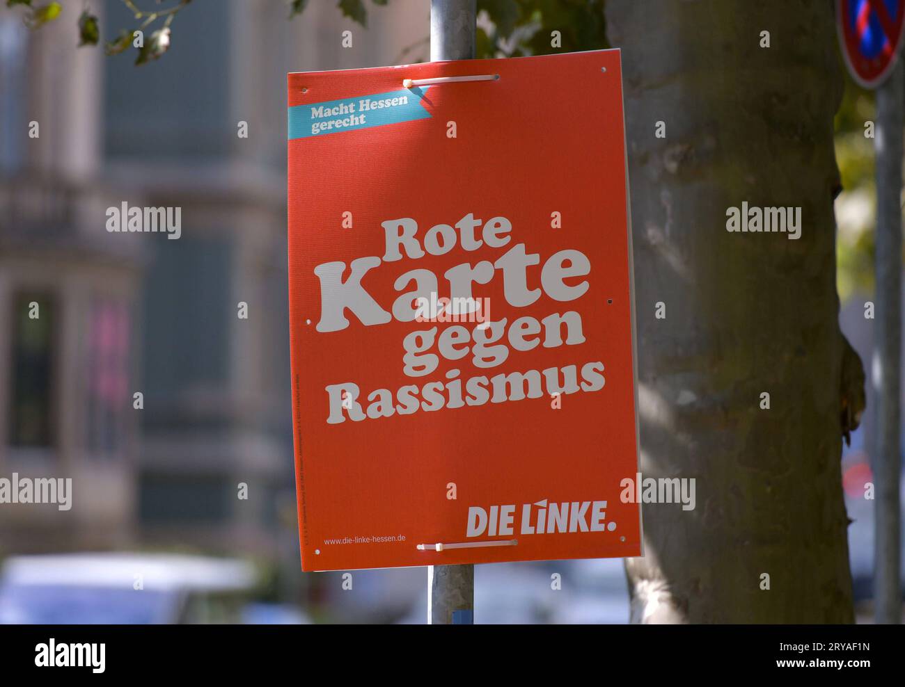 29.09.2023, xblx, Politik, Wahlplakat Landtagswahl Hessen am 08.10.2023 ...