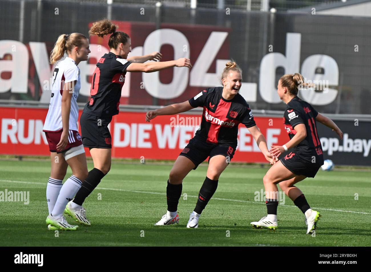 Leverkusen, Deutschland. September 2023 30. Jubel, Freuen, feiern ...