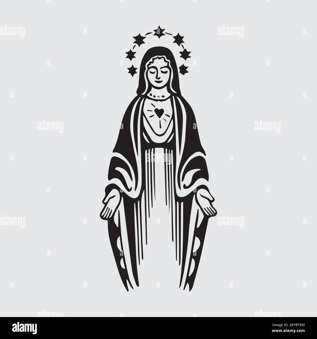 Basilica de virgen maria Stock-Vektorgrafiken kaufen - Alamy