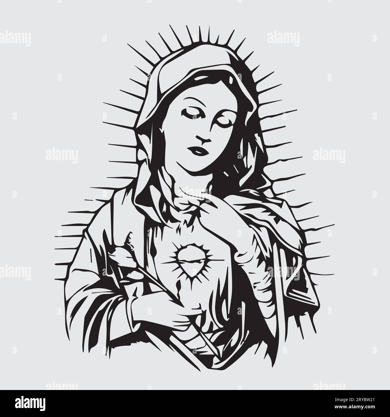 Basilica de virgen maria Stock-Vektorgrafiken kaufen - Alamy