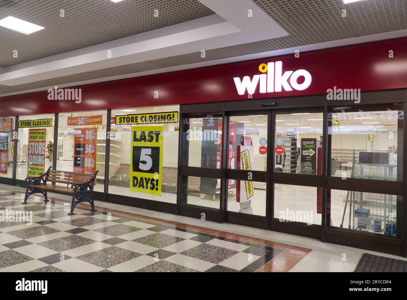 Wilko Einzelhandelsgeschäft in St. John’s Walk, Colchester, schloss ...