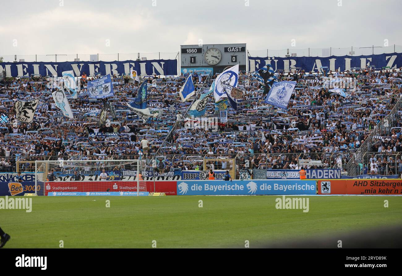 München, Deutschland 30. September 2023: Fussball, Herren, 3.Liga ...