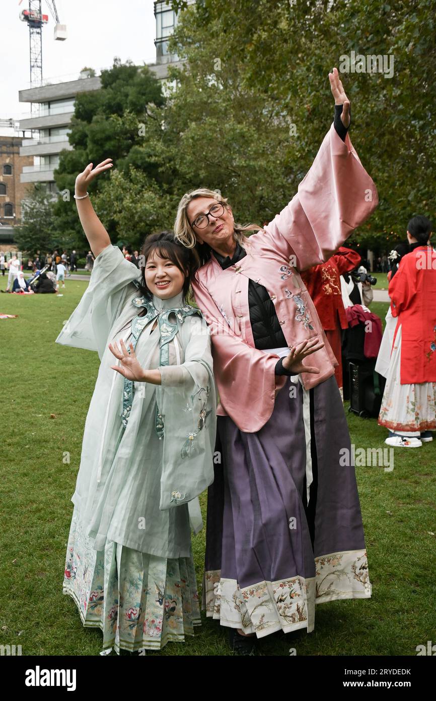 Potter Field Park, London, Großbritannien. 30. September 2023. Eine ...