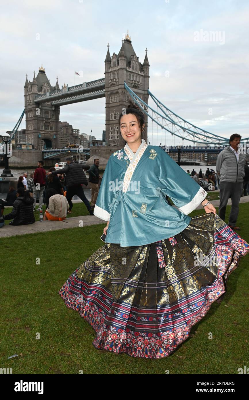 Potter Field Park, London, Großbritannien. 30. September 2023. Eine ...